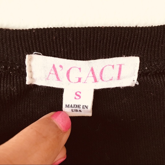a'gaci | Tops | Agaci Top Blackwhite Stripes Small | Poshmark